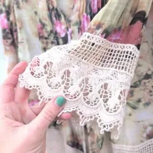 Adiva | Tops | Adiva Fairy Boho Romantic Delicate Crochet Lace Button ...